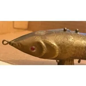 None and/or Unknown | Holiday | Vintage Articulated Brass Fish Ornament ...